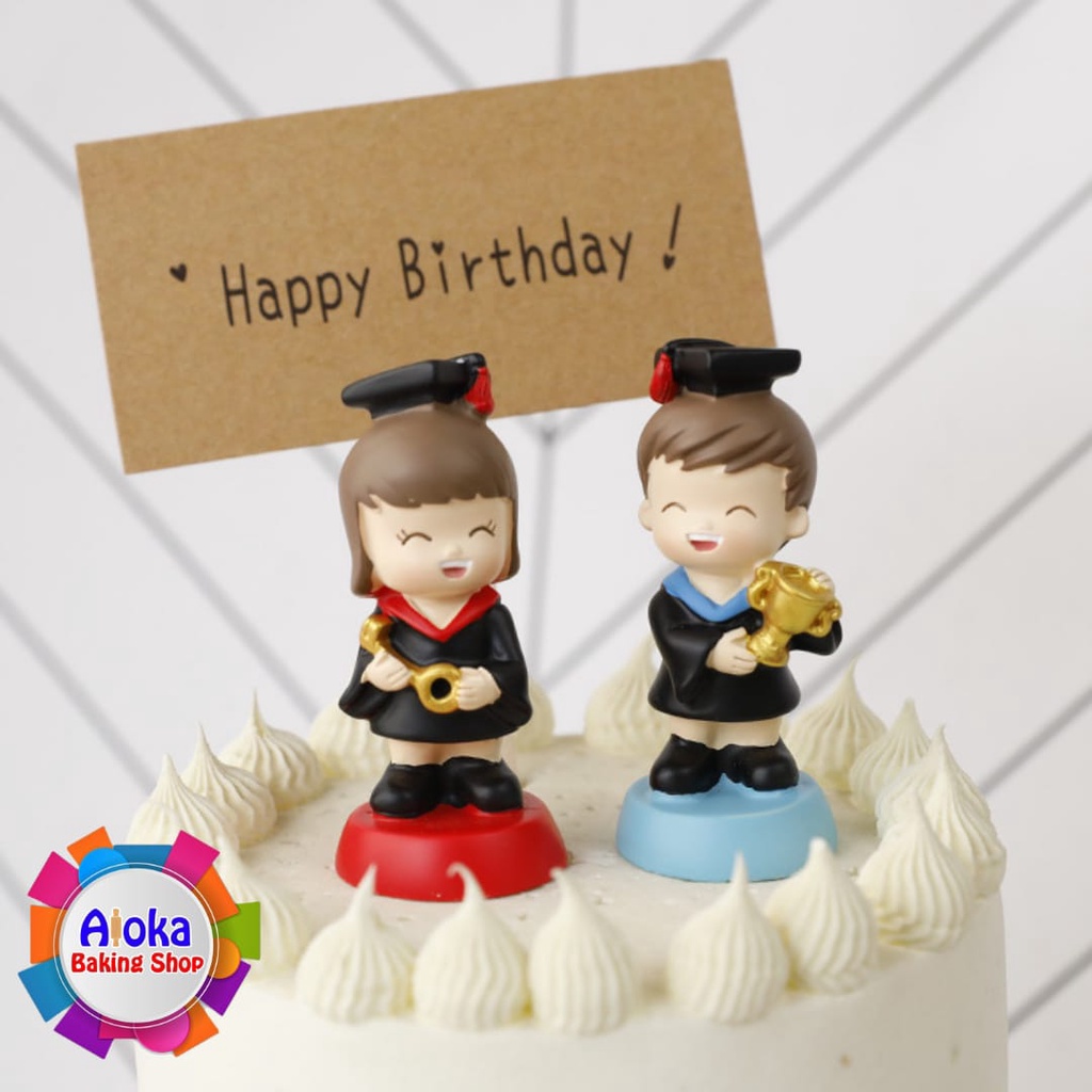 Jual Topper Kue Sarjana Wisuda / Hiasan Kue Ulang Tahun Sarjana Wisuda ...