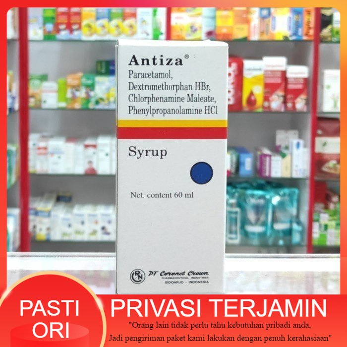 Jual antiza sirup / antisa obat batuk pilek flu 60 ml | Shopee Indonesia