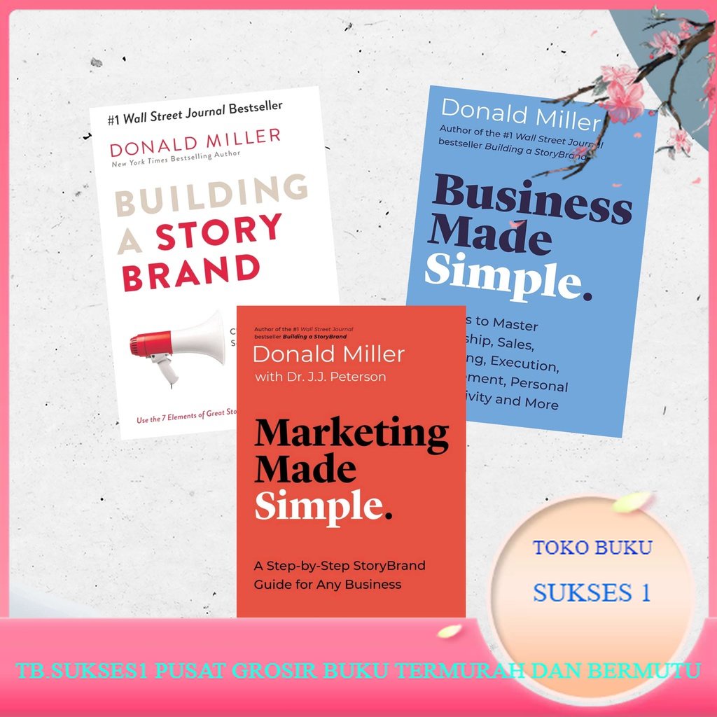 Jual (Eng) Donald Miller Books Collection (Building a Story Brand ...