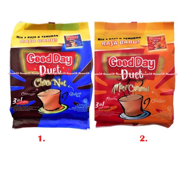 Jual Goodday Duet Choco Nut 5sachet 3in1 Moca Caramel Minuman Kopi ...