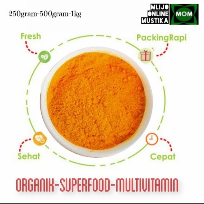 Jual Bubuk Temulawak Kuning 1 Kg Organik Super Food Multivitamin Pure ...