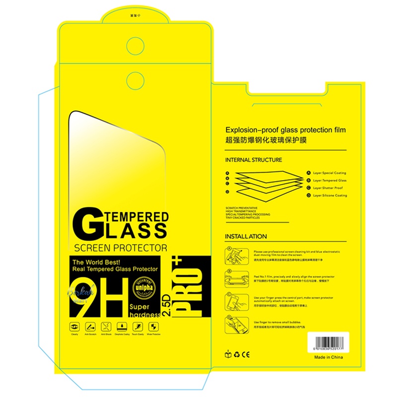 Jual Packingan Tempered Glass New Paper Packaging 10 Dalam 1 Box ...