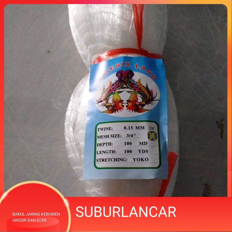 Jual Jaring ikan 0.15 3/4 inchi 100md/100yds Jaring jala jaring pukat ...