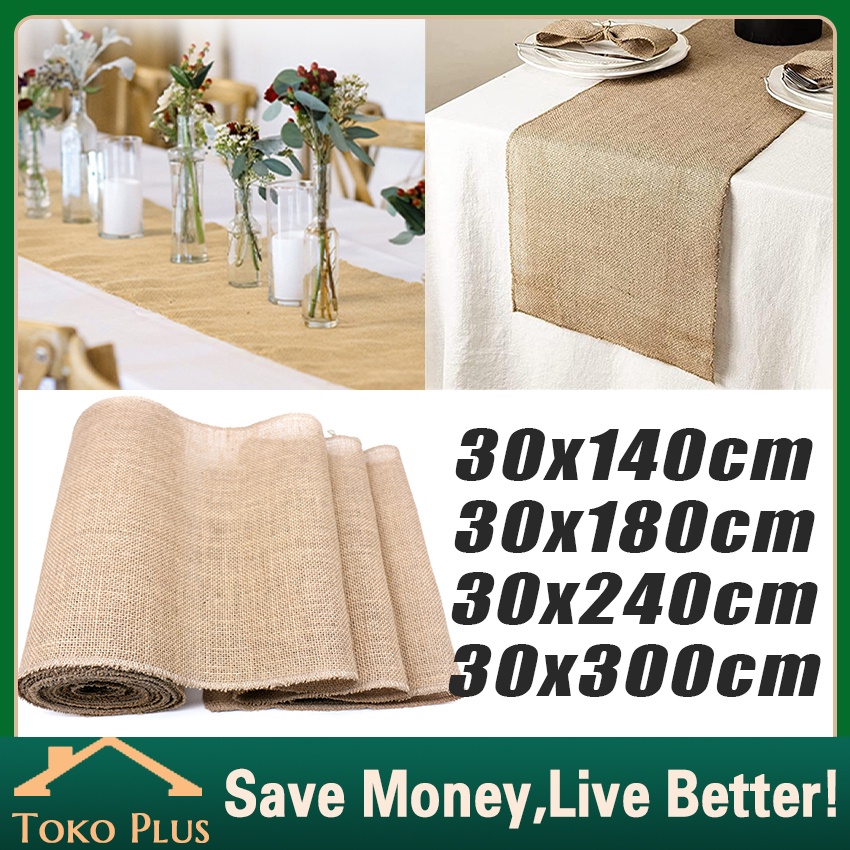 Jual Taplak Meja Makan Panjang Goni Dekorasi Minimalis Nordic / Table ...