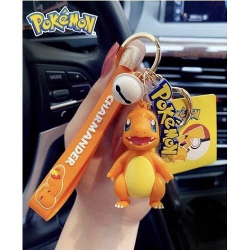 Jual Nintendo Pokemon Keychain With Strap & Bell Ring - Charmander ...