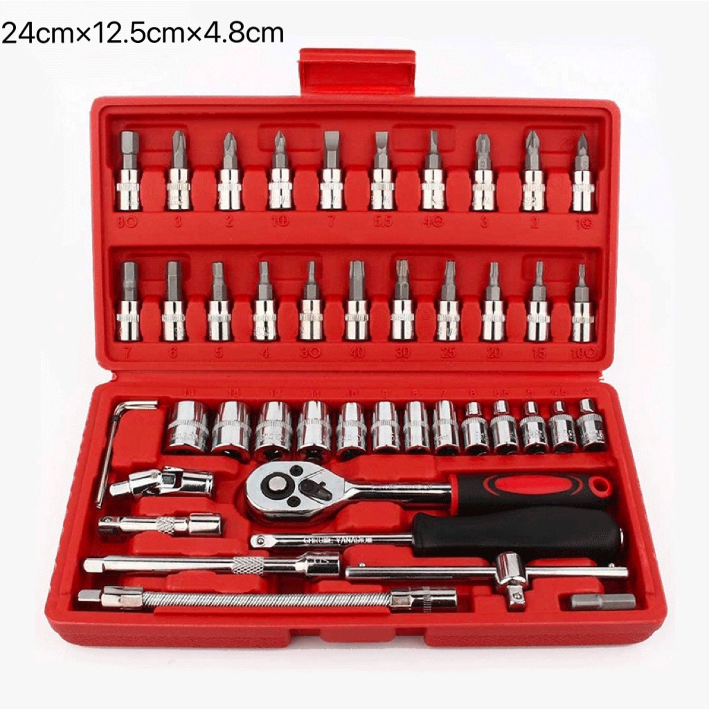 Jual HOMIX 46PCS Kunci Sok Set Socket Full Lengkap Socket Tool Kit Pas ...