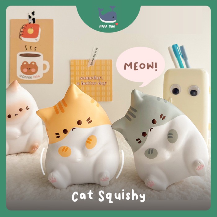 Jual MAMA SING Cat PU Doll Squishy Kucing Super Lucu Empuk Berkualitas ...