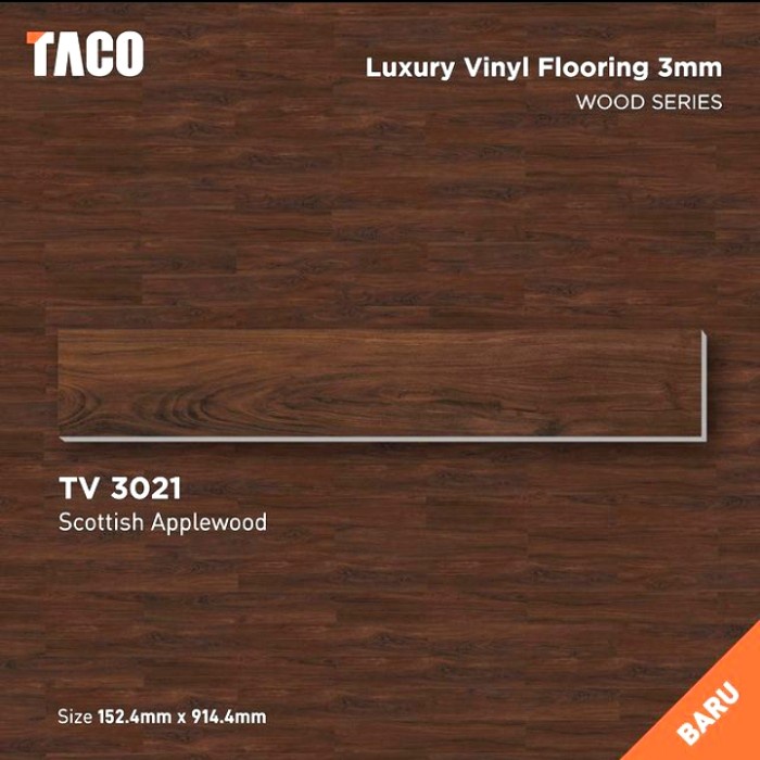 Jual TACO LANTAI VINYL TEBAL 3MM MOTIF KAYU /WOOD SERIES - TV 3020 ...