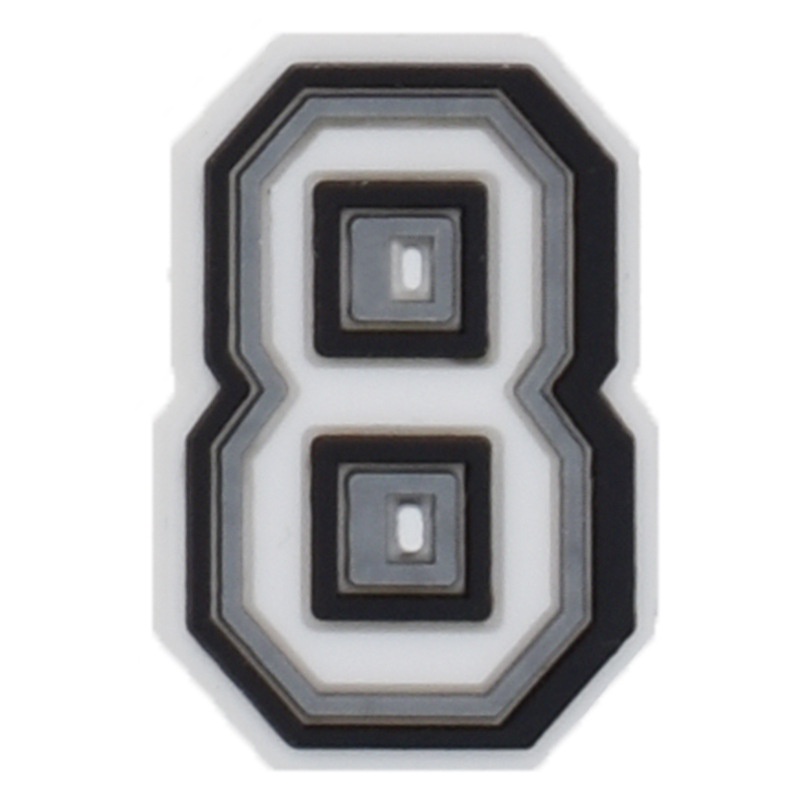 Jual AHT-002 Pin Bentuk Huruf Angka Pins Charm Untuk Hiasan Sandal ...