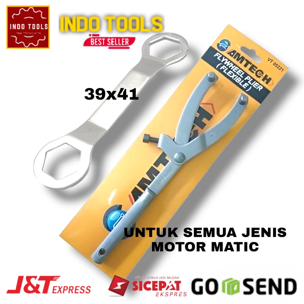 Jual PAKET SET PROMO Treker CVT & Kunci Tahanan Kopling 39 x 41 Motor Matic Treker CVT Belt ...