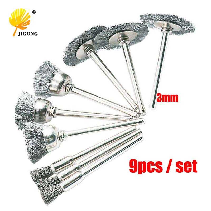 Jual SET 9 PCS - Mata Bor Sikat Kawat MINI Piring Kuningan Tuner ...
