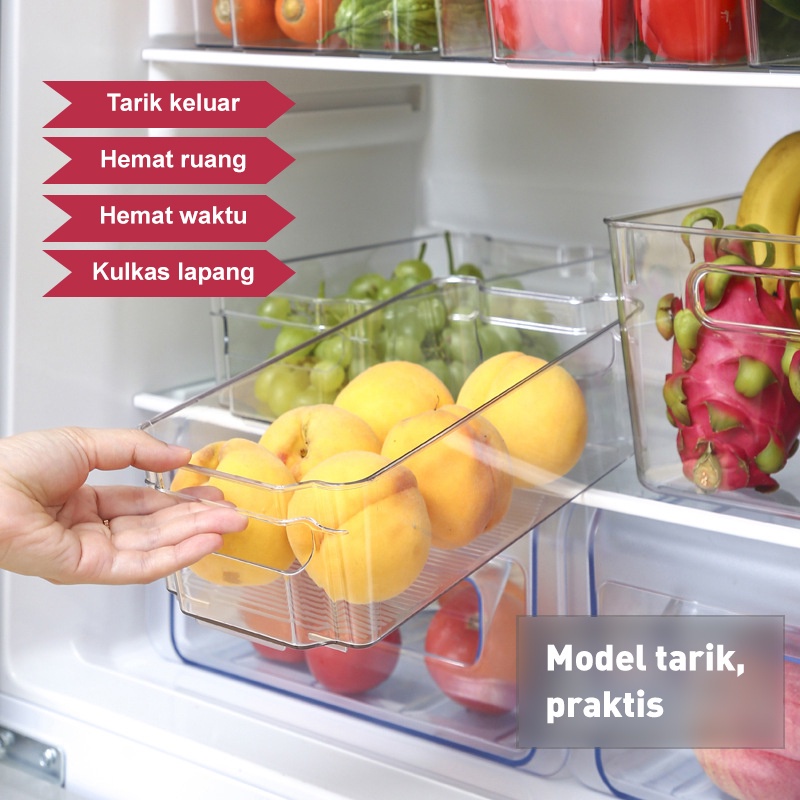 Jual Dion Kotak Kontainer Makanan Kulkas Transparan Food Storage Box ...