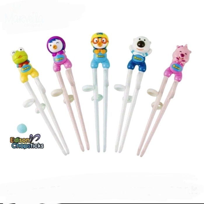 Jual Sumpit Anak Belajar Karakter 4D Premium Training Chopstick PORORO ...