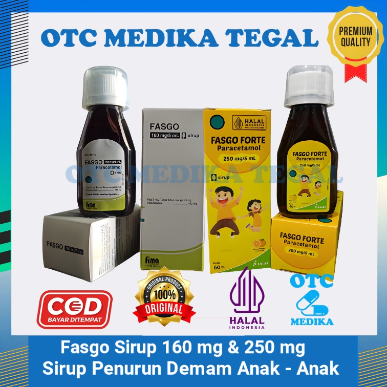 Jual Fasgo Sirup/ Paracetamol Sirup untuk menurunkan demam, sakit ...