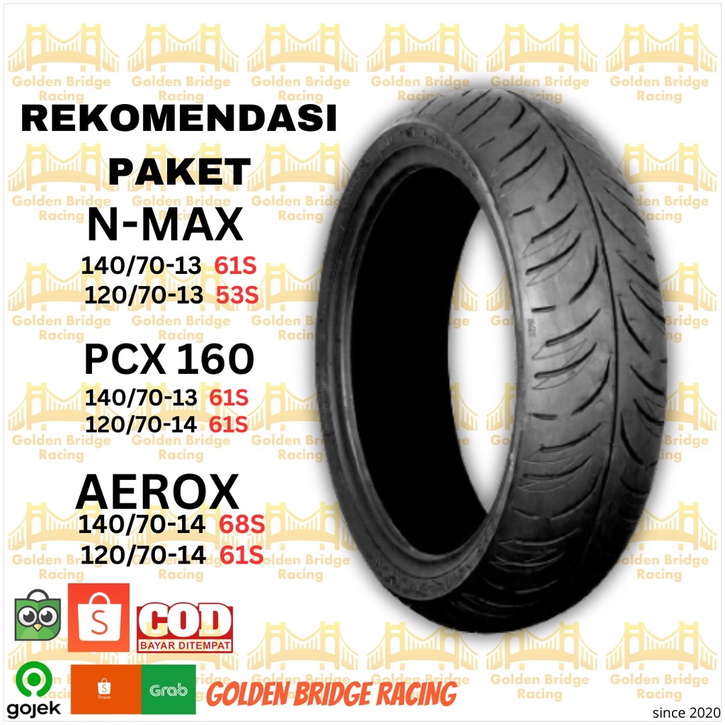 Jual BAN TDR NMAX 155 SET 120 / 70 - 13 & 140 / 70 - 13 TDR EXPLORER ...