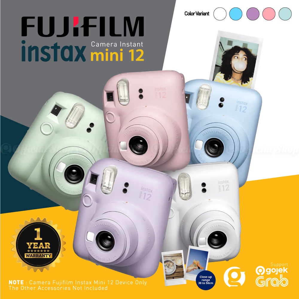 Jual Fujifilm Camera Instax Mini 12 Kamera Instan MINI12 Garansi Resmi ...