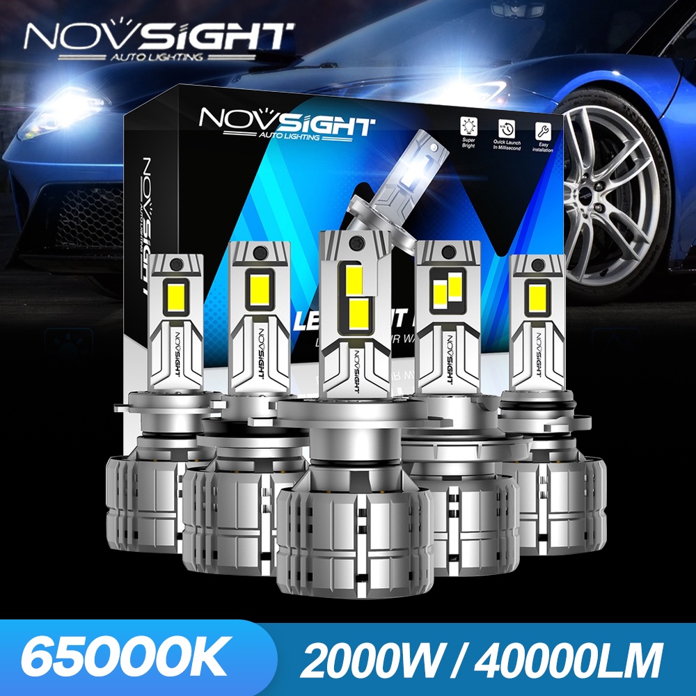 Jual Novsight N60 H4 H11 9005 9006 Car LED Headlight 200W 40000LM 6500K Super Bright Car Lights ...