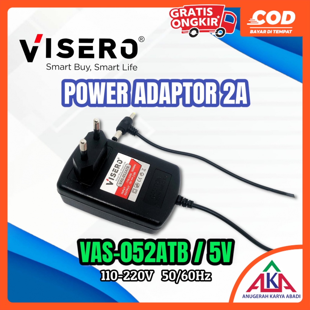 Jual Adaptor VISERO 5V 9V 2A Switching Jack T | Shopee Indonesia