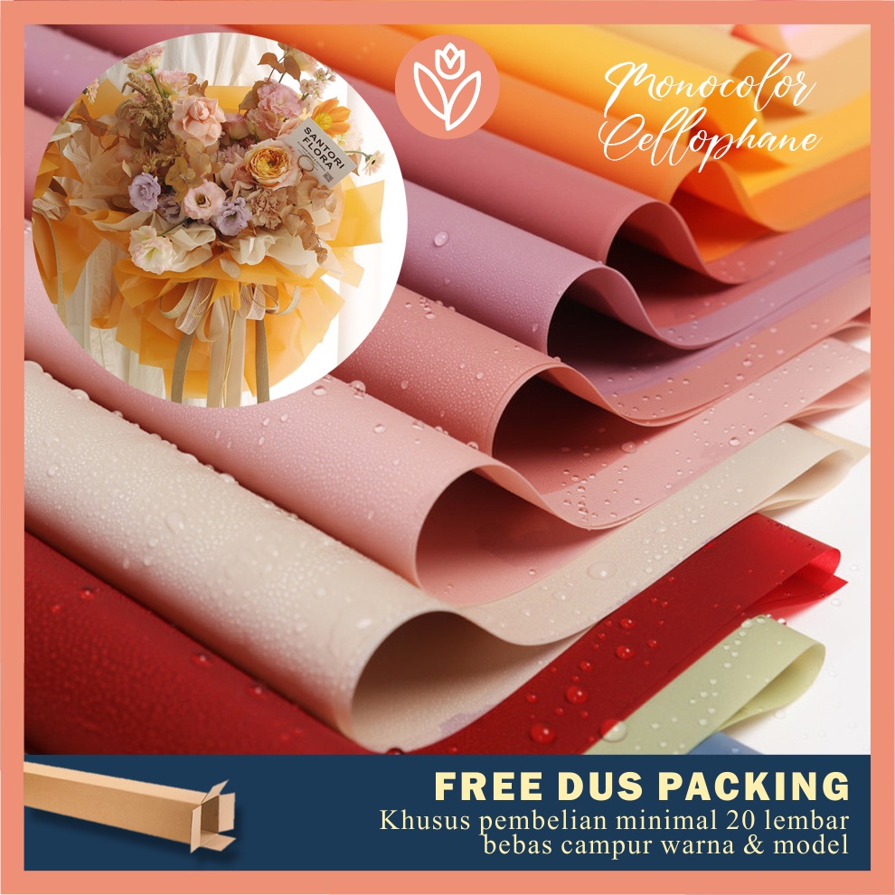 Jual TULIP PAPERIE KERTAS BUNGA CELLOPHANE MONOCOLOR POLOS FLOWER ...