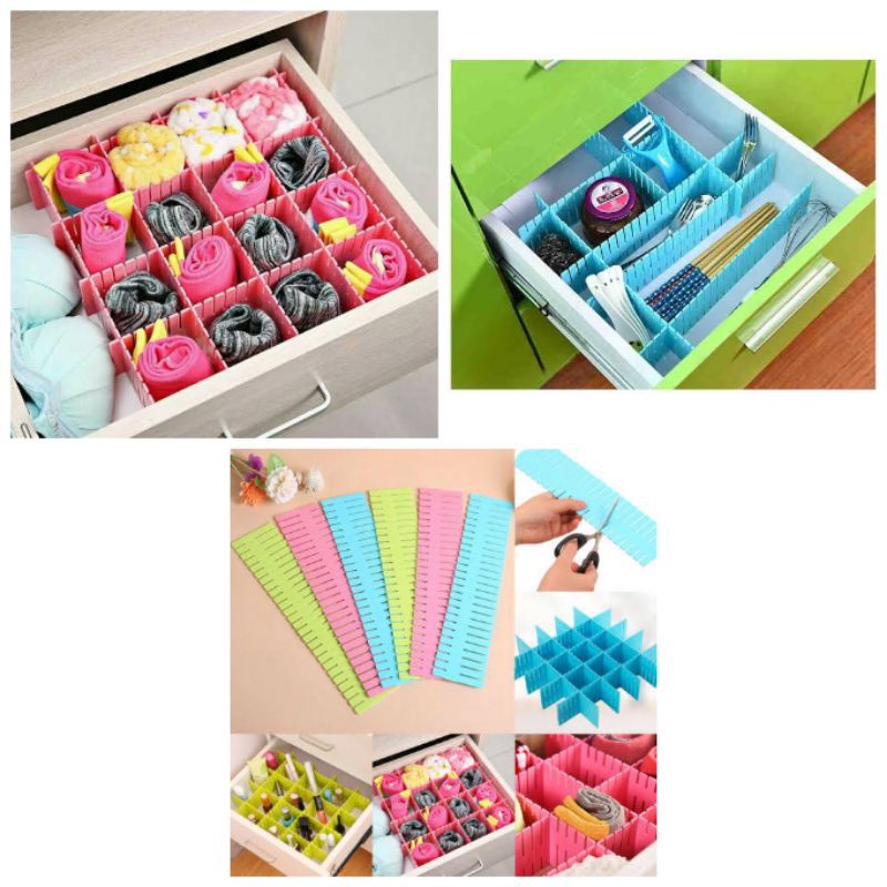 Jual sekat laci partisi laci organizer pembatas serbaguna pemisah ...