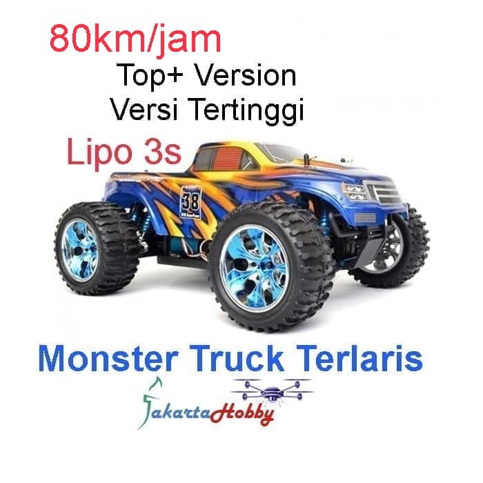 Jual HSP Brontosaurus TOP+ version 4WD Brushless with Battery Lipo 3S | Shopee Indonesia