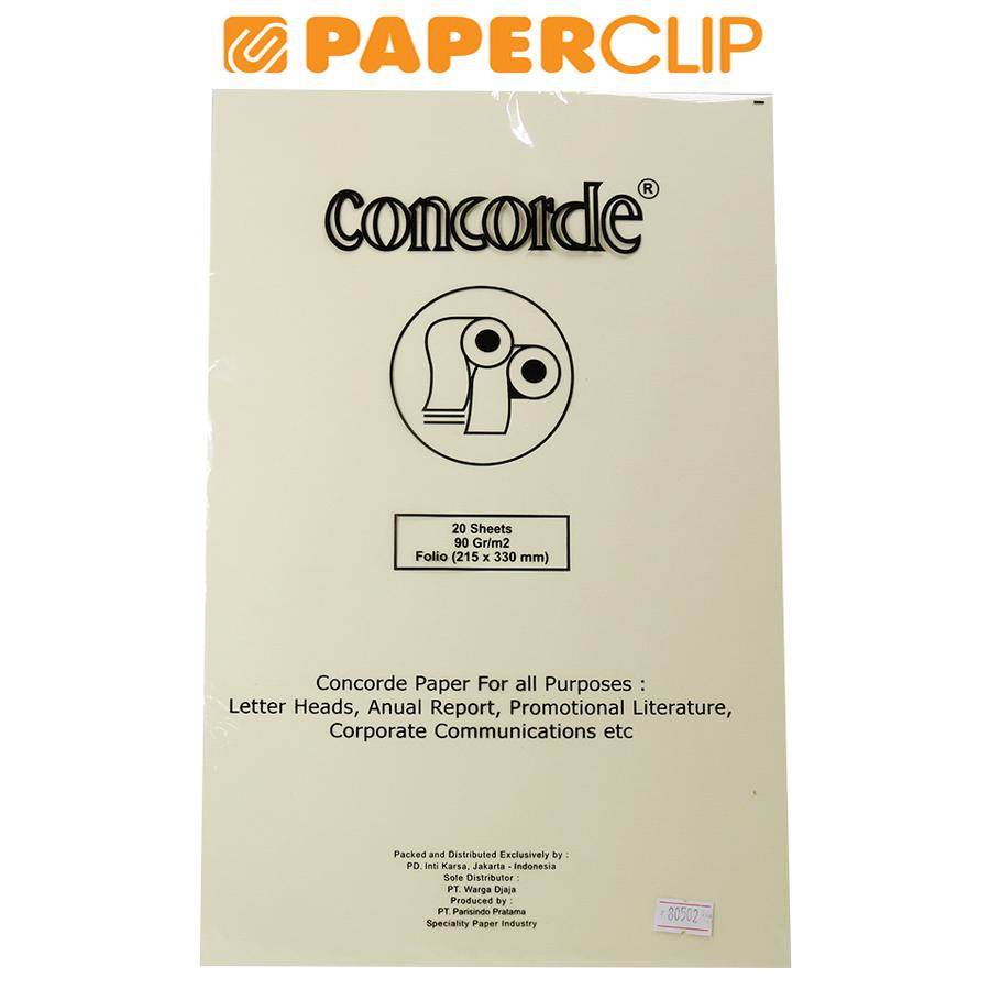 Jual KERTAS CONCORDE 80502 90G F4 ISI 20 | Shopee Indonesia