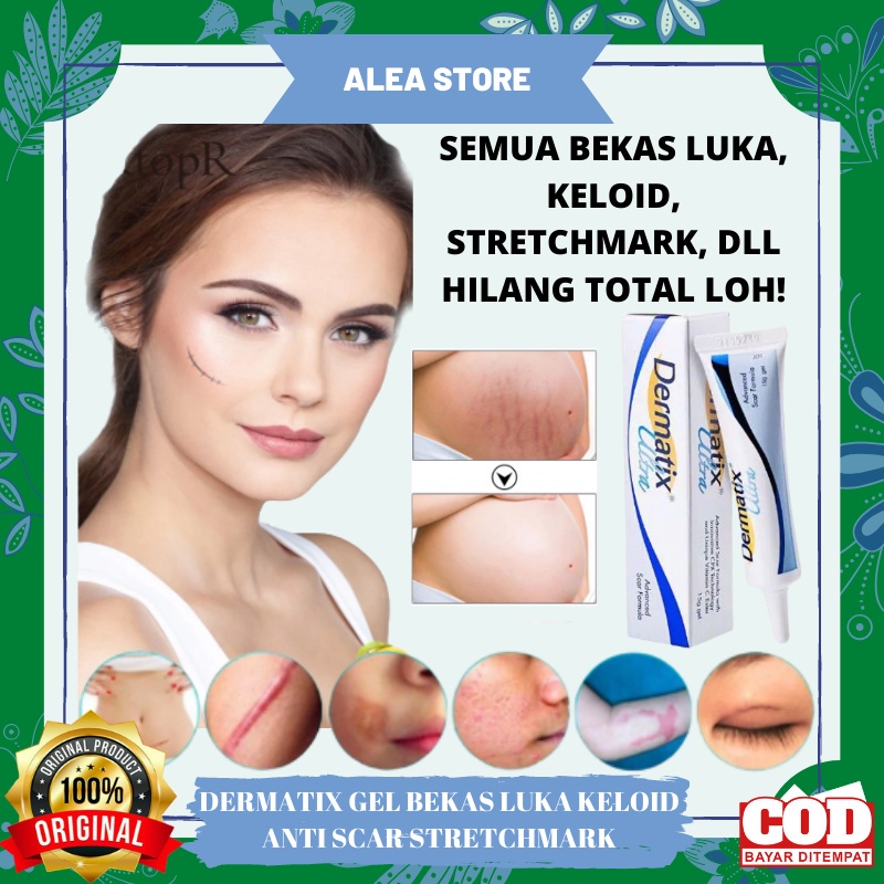 Jual Dermatix Ultra Gel 15g Penghilang Bekas Luka / Keloid ANTI SCAR Stretchmark 15 Gram ...