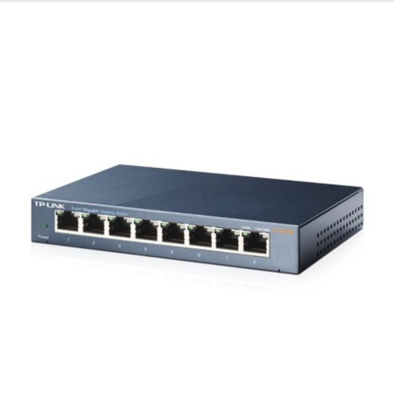 Jual TP-Link TL-SG108 8-Port 10/100/1000Mbps Switch Desktop N2 | Shopee Indonesia