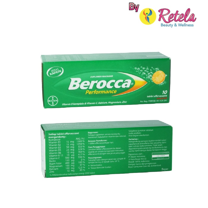 Jual BEROCCA EFFERVESCENT PLUS GINSENG 1 TUBE ISI 10 TABLET | Shopee ...