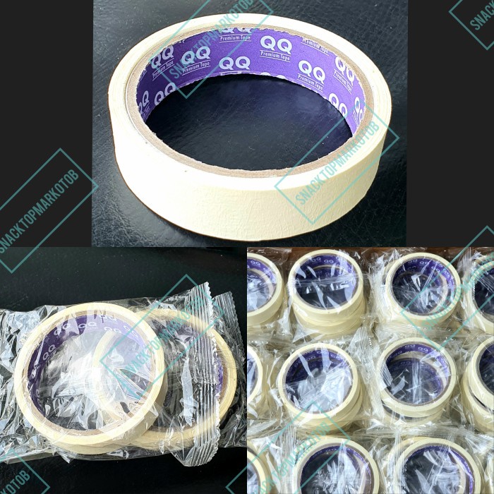 Jual QQ Lakban Kertas 1 Inch 12 Yard Premium Tape | Shopee Indonesia