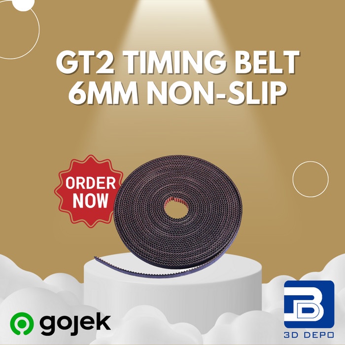 Jual GT2 Timing Belt 6mm Width Non-Slip Version | Shopee Indonesia