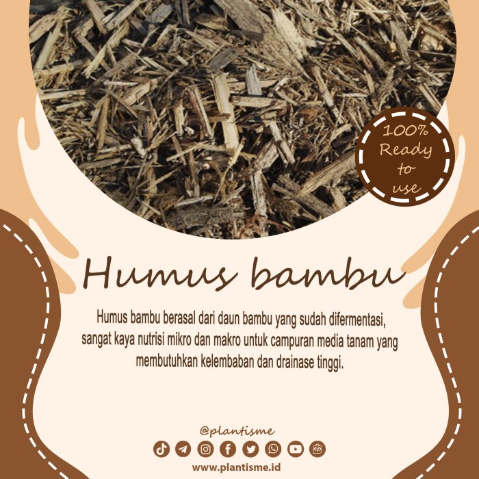 Jual Bamboo Mulch | Tanah Humus Bambu Fermented Steril Siap Pakai Metan ...