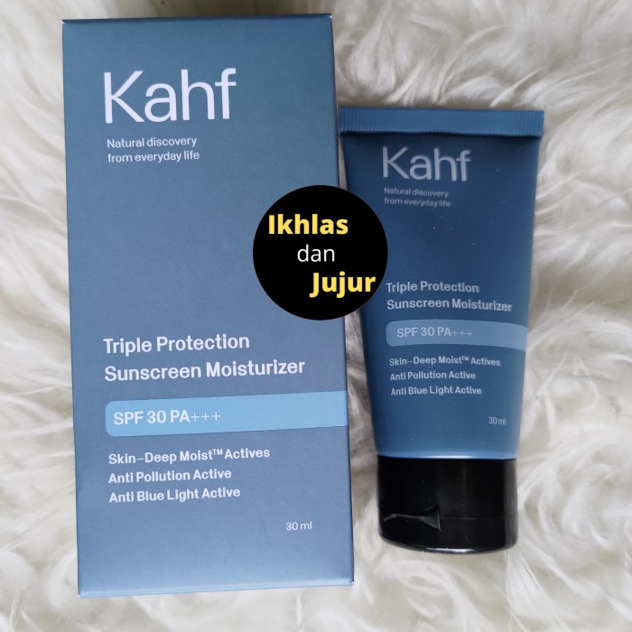 Jual Kahf Sunscreen Moisturizer Triple Protection 30ml SPF 30 PFA ...