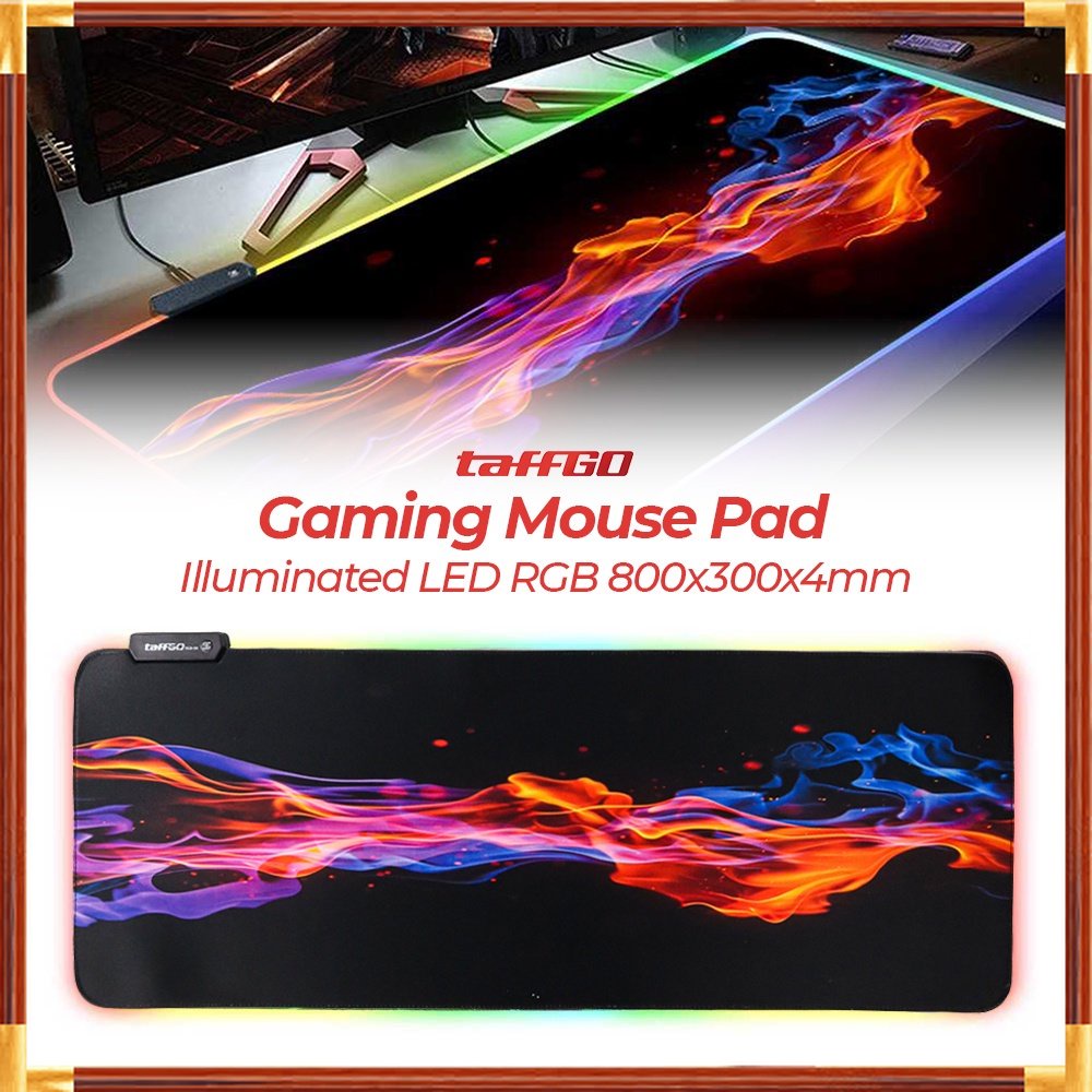 Jual MURAH TaffGO Gaming Mouse Pad Illuminated LED RGB 800x300x4mm RGB ...