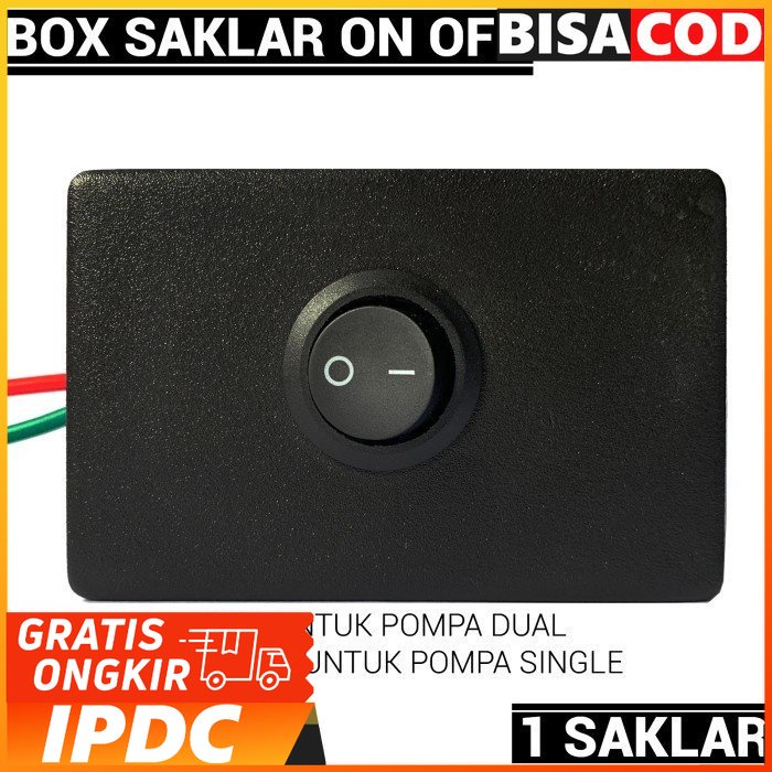 Jual Box Saklar On Off Kotak Dilengkapi dengan 1 Saklar dan Jac DC ...