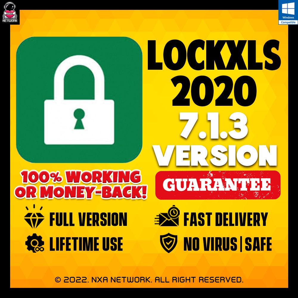 Jual LockXLS 2020 v7.1.3 | Guide Provided | Lifetime Full Version | 100% Working | No Virus ...