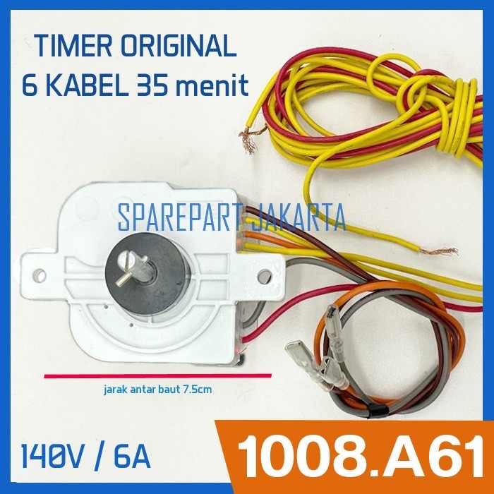 Jual Timer mesin cuci 6 kabel ORIGINAL 35 menit | Shopee Indonesia