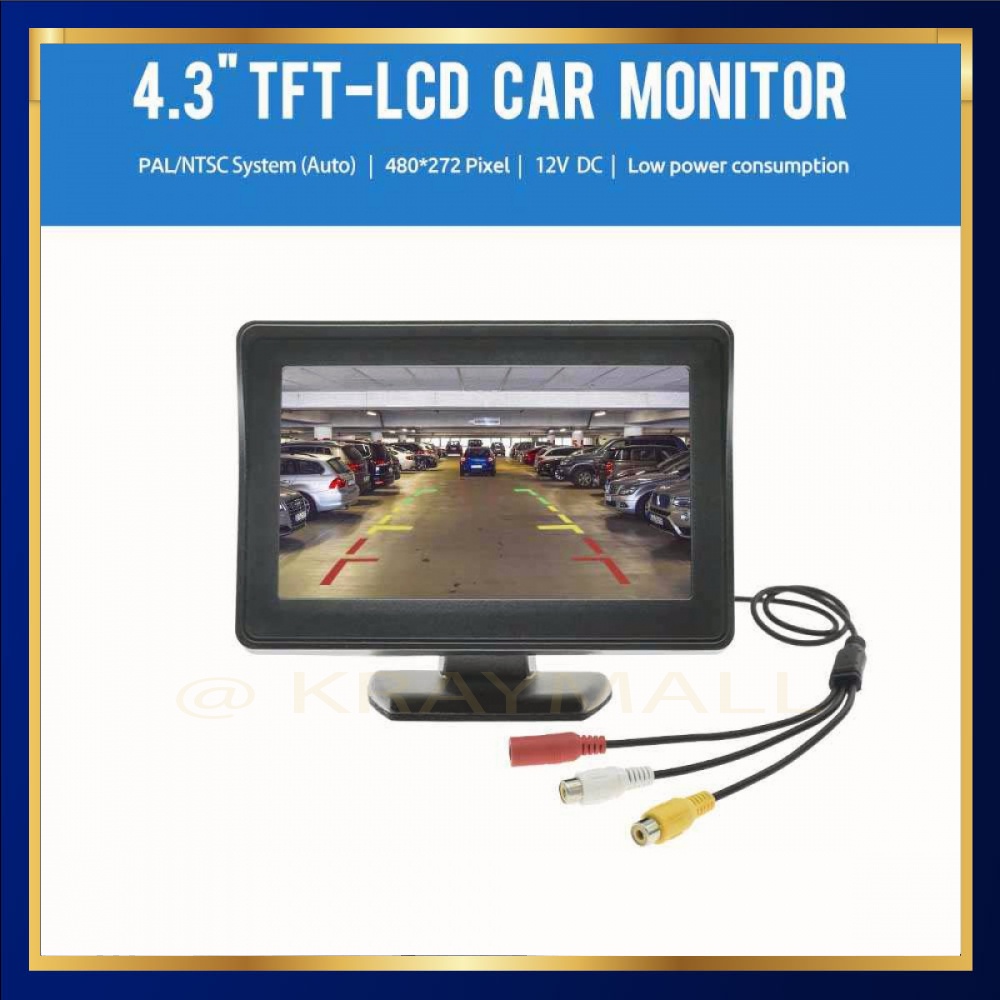 Jual Monitor Parkir Mobil Rear View TFT LCD Display 4.3 Inch - 433 ...