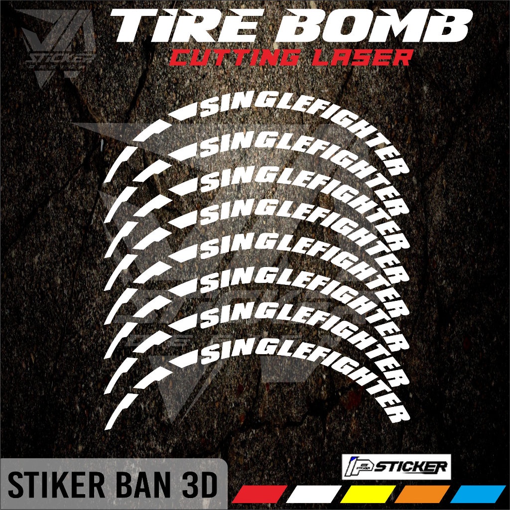 Jual Sticker Ban / Font Ban / Tire Bomb / 3D stiker ban Racing Single ...