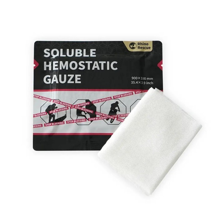 Jual Combat Compressed Soluble Hemostatic Gauze - Sterile Bleeding ...