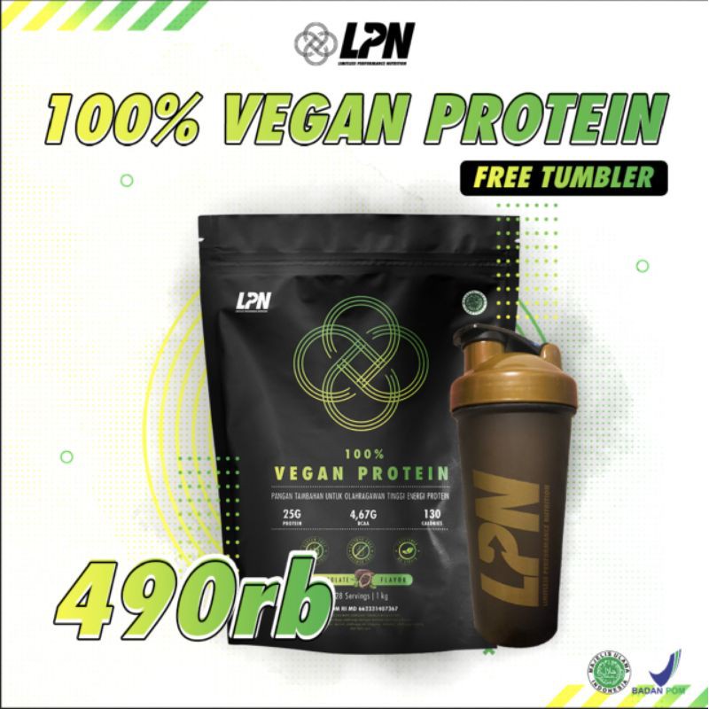 Jual 100% VEGAN PROTEIN by Limitless Performance - PLANT BASED PEA ...
