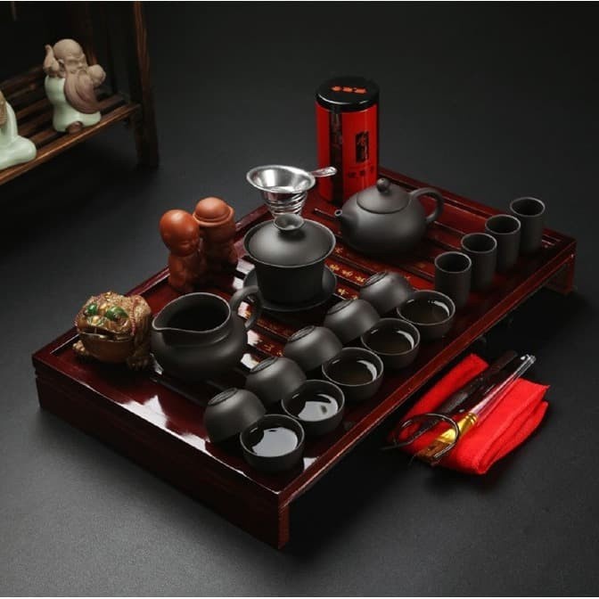 Jual Tea Set Teapot Pot Cup Elegant Kettle Chinese Tea Set Kungfu Tea ...