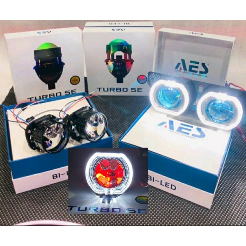 Jual Biled TURBO SE Flat Double LASER 60 Watt AES Paket Shroud Bmw ...