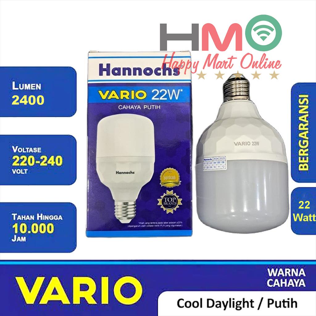 Jual Lampu Kapsul Bohlam LED Capsul Hannochs Vario 22W 22 Watt 6500K Putih | Shopee Indonesia