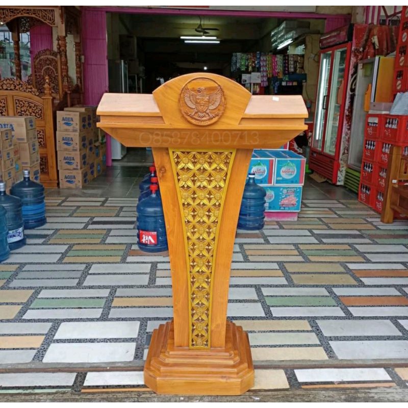Jual mimbar pidato | mimbar podium | mimbar masjid | mimbar khotbah ...