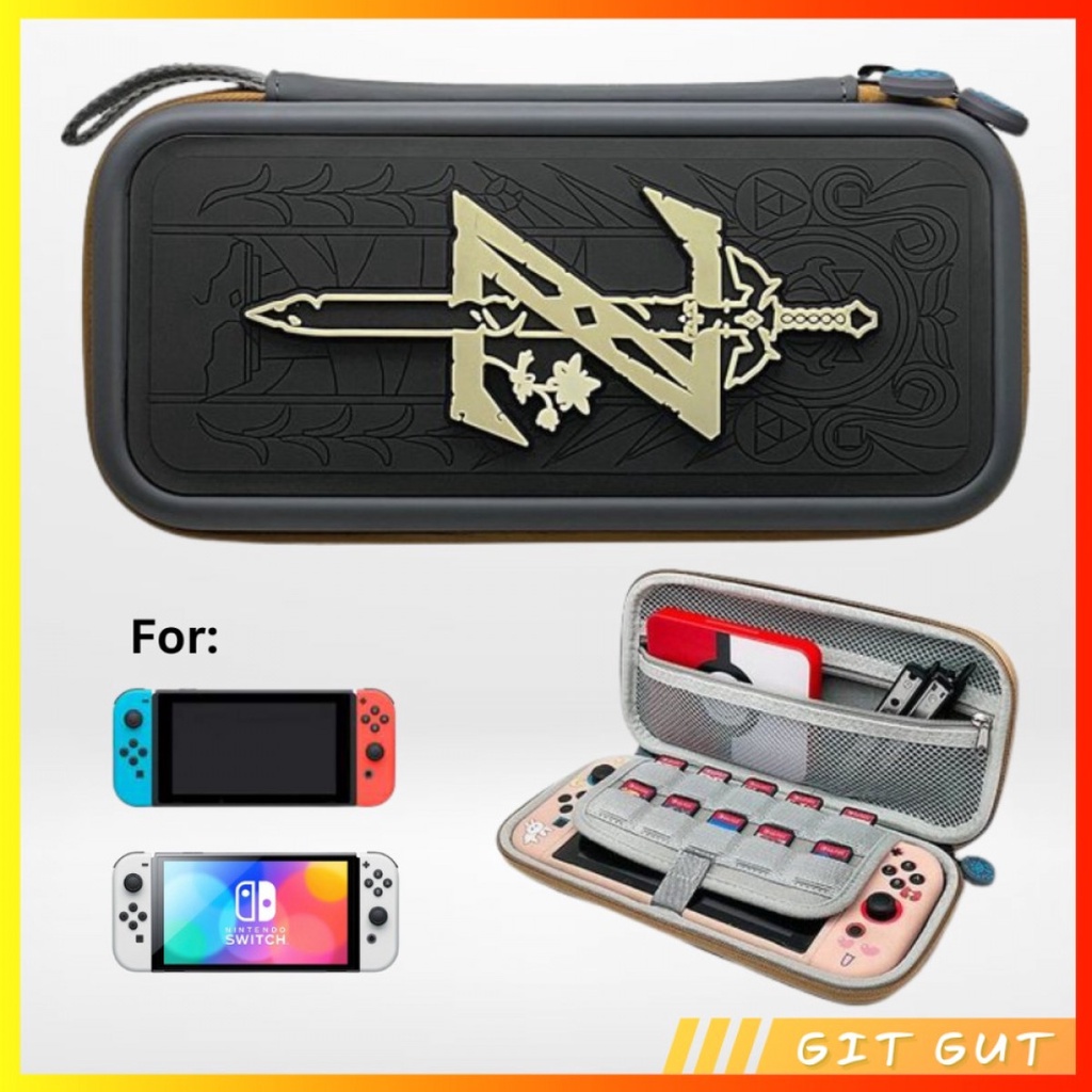 Jual Nintendo Switch OLED V1 V2 Zelda Z Sword Travel Case Bag Tas Pouch ...