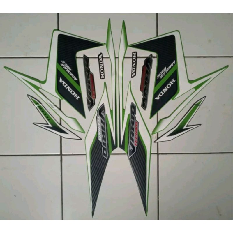 Jual stiker body les striping motor Vario Techno 2011 original | Shopee ...