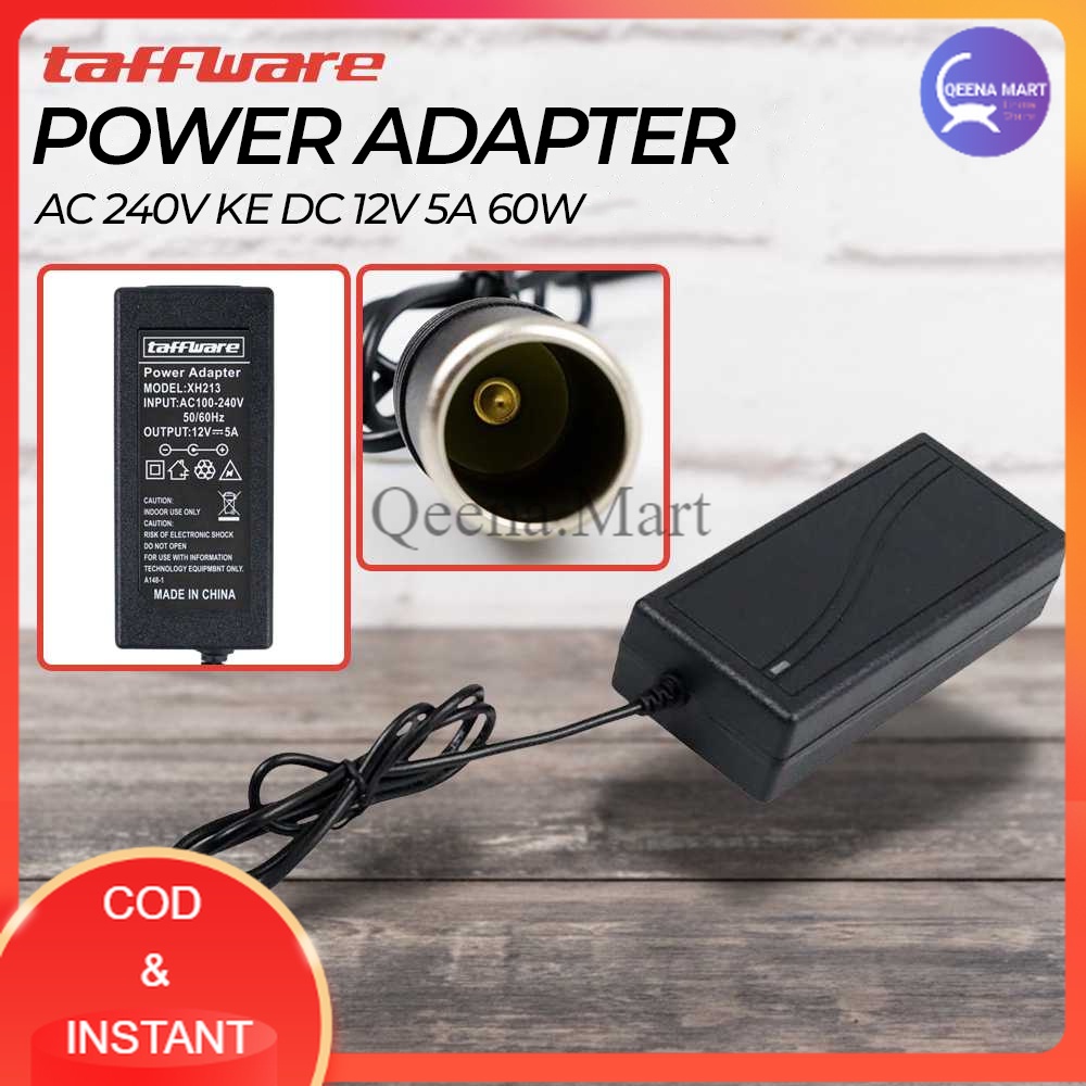 Jual Power Adaptor AC 240V ke DC 12V 5A 60W - XH213 | Shopee Indonesia