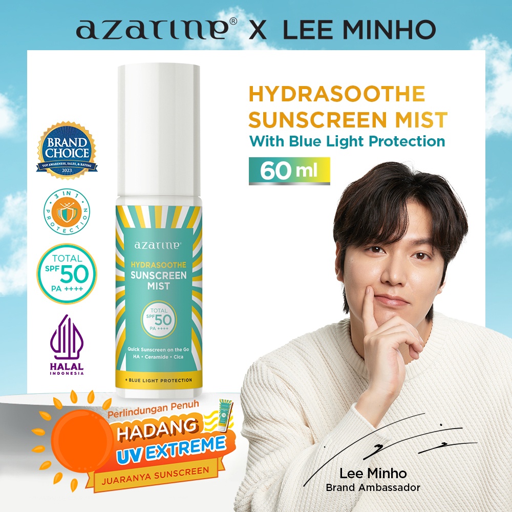 Jual Yf Beauty [MIST] Azarine Hydrasoothe Sunscreen Mist SPF50 PA ...