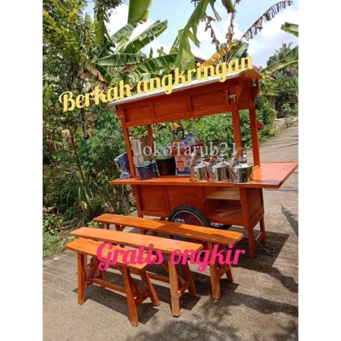 Jual Gerobak Angkringan Grobak Kayu Grobak Kopi Atau Robang Angkringan ...
